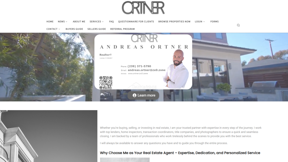 Andreas Ortner Realtor SW Florida • Andreas Ortner Real estate services ...